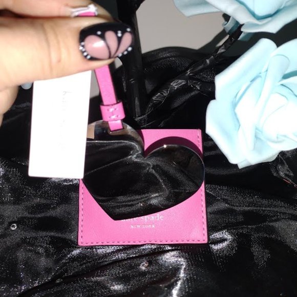 kate spade | Bags | Kate Spade Hibiscus Leather Pocket Heart Shaped ...